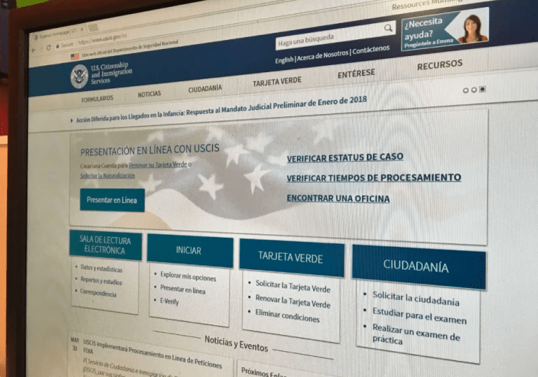 Consulta el estatus de tu caso o petición en USCIS